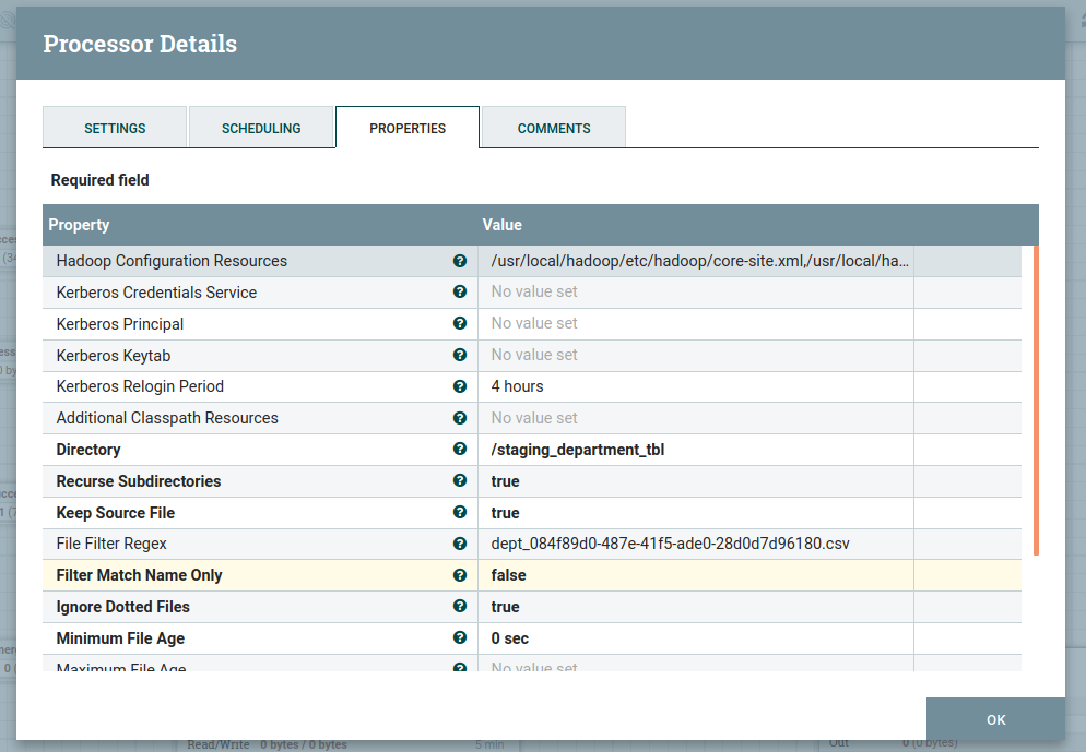 Fetch data from HDFS and store it into the local system in NiFi