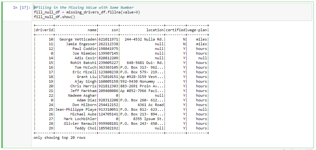 Pyspark Impute Missing Values Projectpro 2172