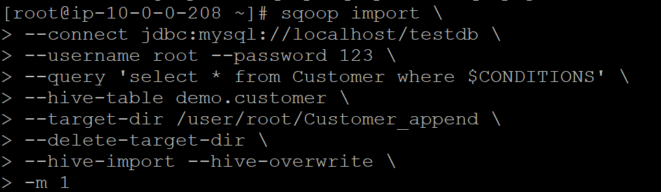 How to update an existing dataset in Hive using Sqoop